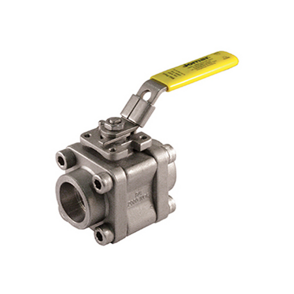 Jomar 1-1/2" SS Ball Valve, Standard Port, Socket Weld