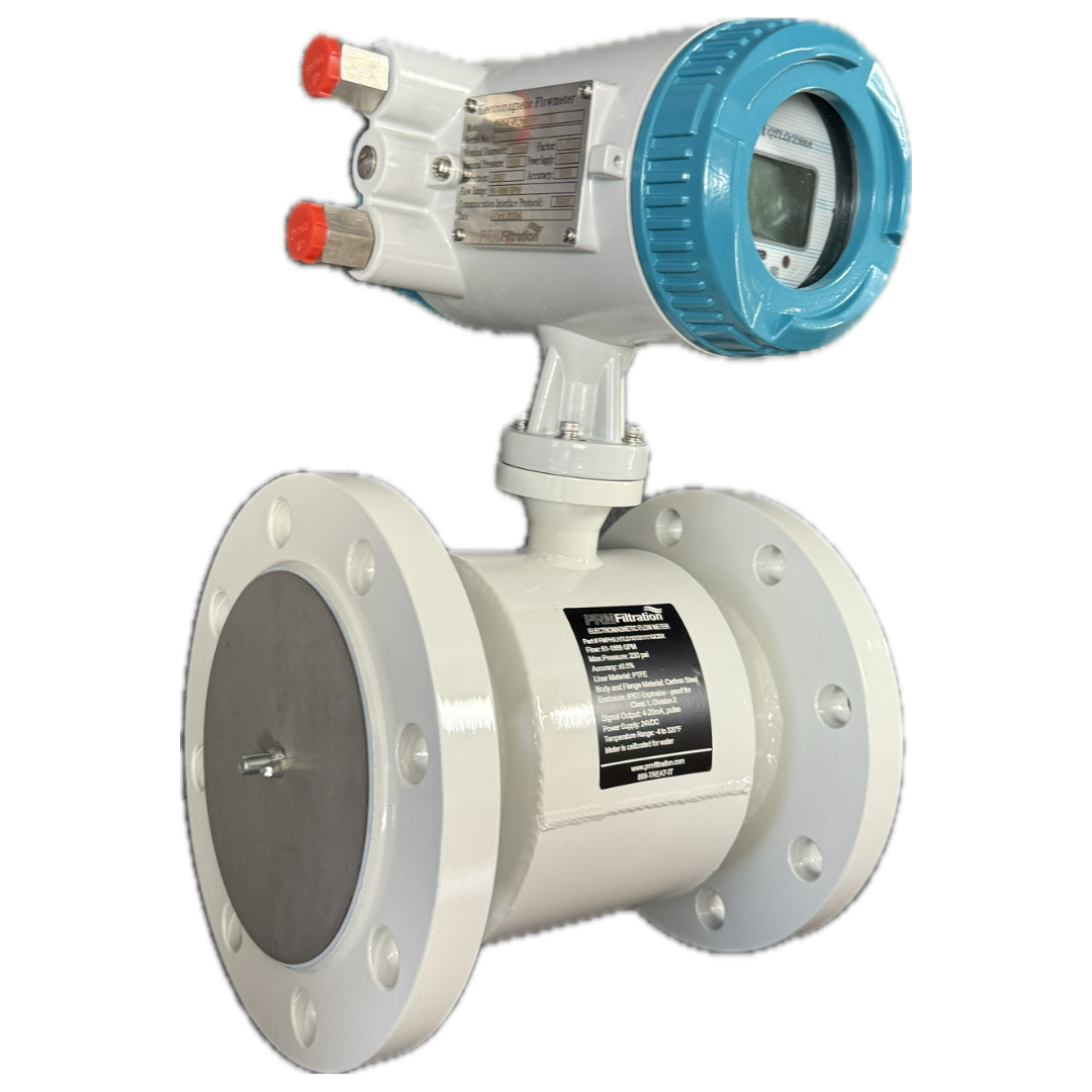 6" Electromagnetic Flow Meter - Measure Flow Rate & Total Flow