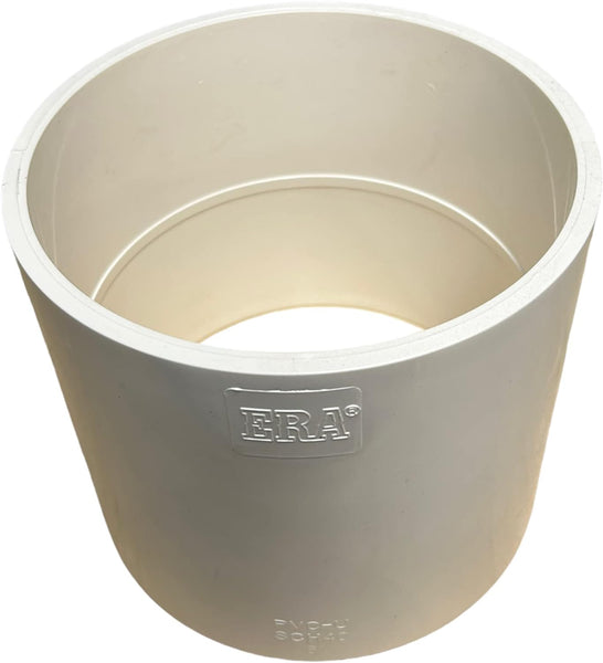 6" ERA Sch 40 PVC Straight Coupling - Socket x Socket