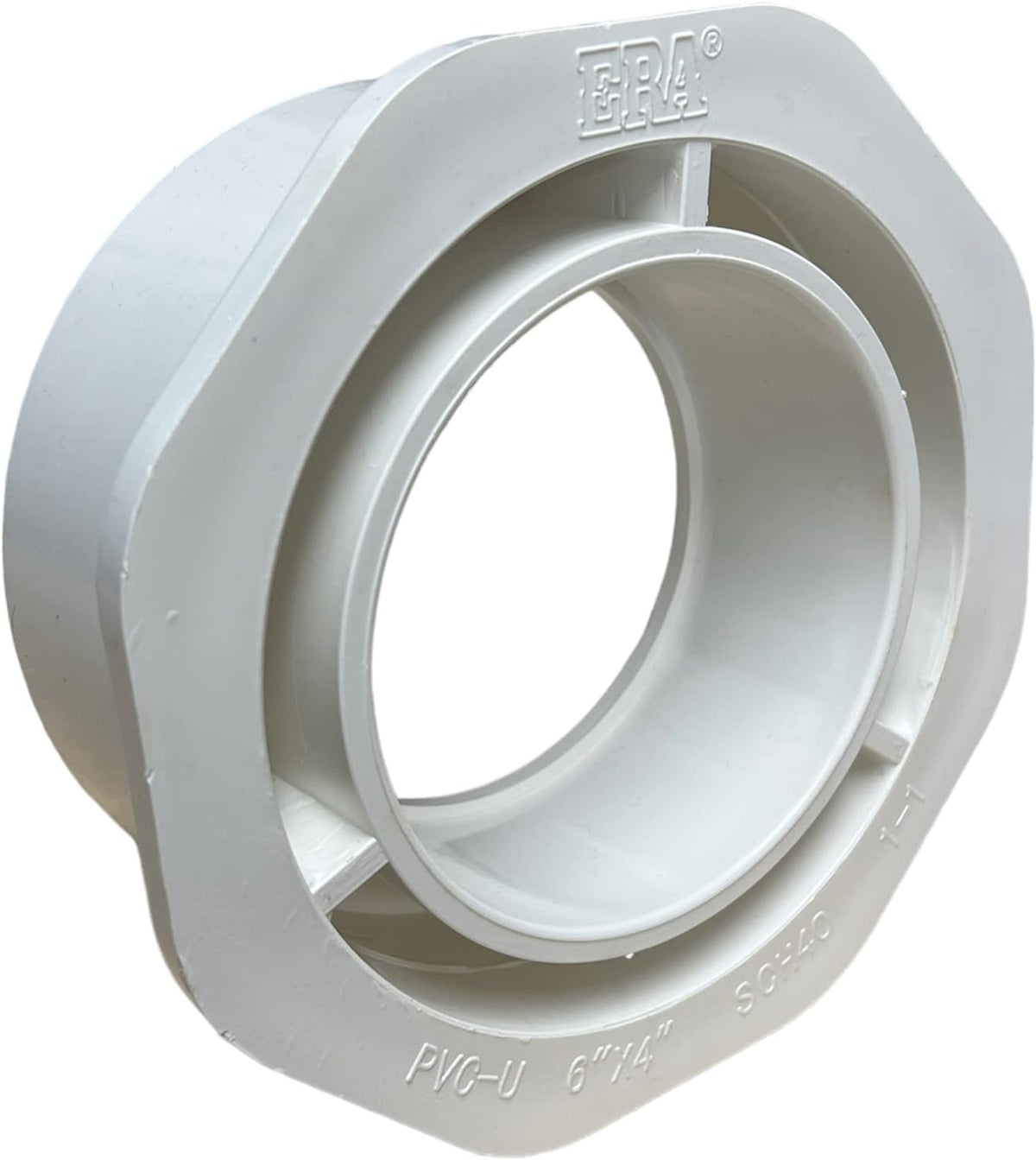 6" x 4" Sch 40 PVC Reducer Bushing - Socket, NSF Compliant
