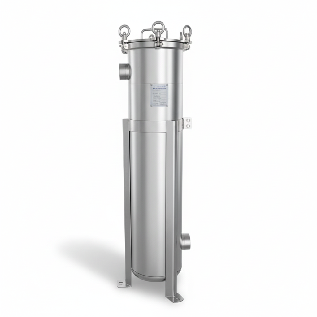 #2 Filter Housing 304 SS 2" NPT, Dual Side/Bottom Out 150 psi
