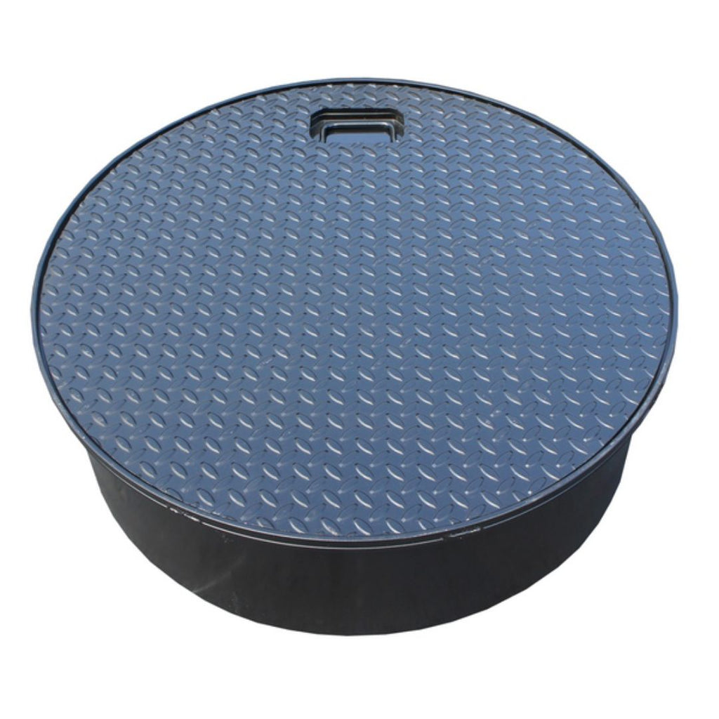 24" X 18" Round Manhole, Lay-In Lid, Steel Skirt - A0717-024A