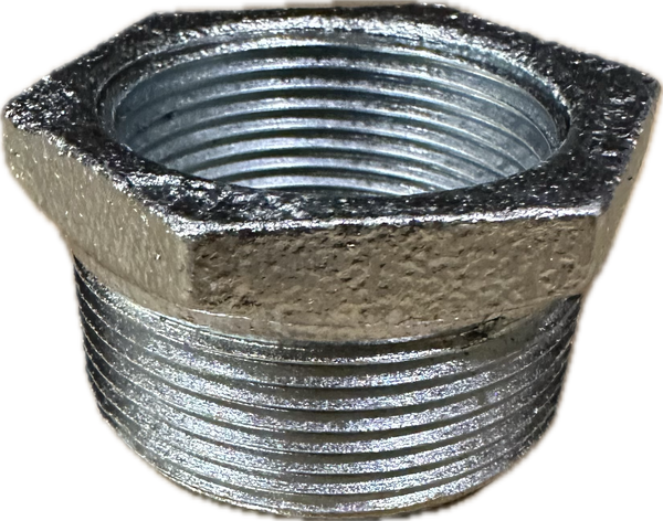 BMI 1-1/2" x 1-1/4" Galvanized Reducing Bushing, UL/FM | PRM