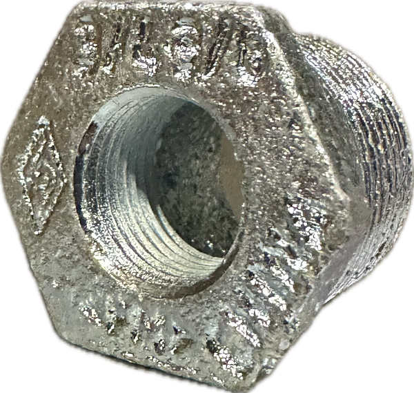 BMI 1" x 1/2" Galvanized Reducing Bushing, UL/FM