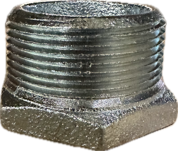 BMI 1" x 1/4" Galvanized Reducing Bushing, UL/FM