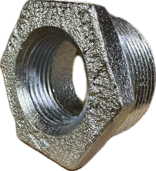 BMI 1" x 1/4" Galvanized Reducing Bushing, UL/FM