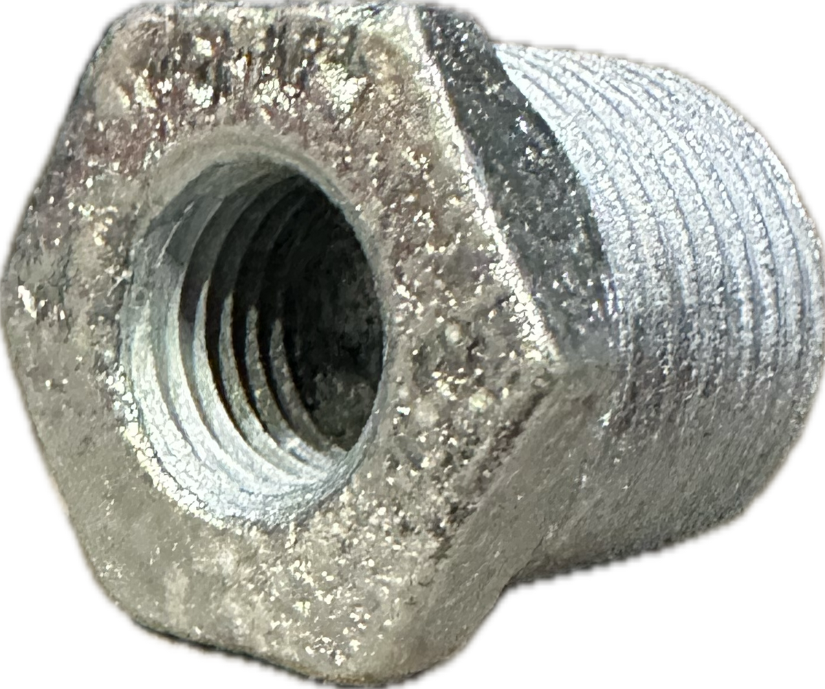 BMI 1/2" x 1/4" Galvanized Reducing Bushing, UL/FM