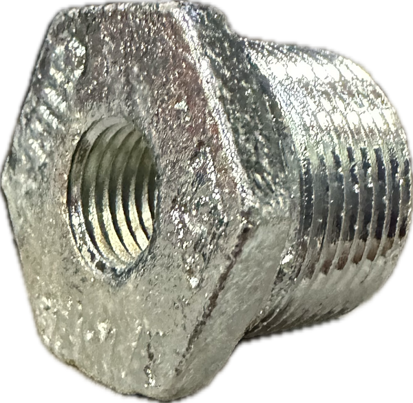 BMI 3/4" x 1/4" Galvanized Reducing Bushing, UL/FM