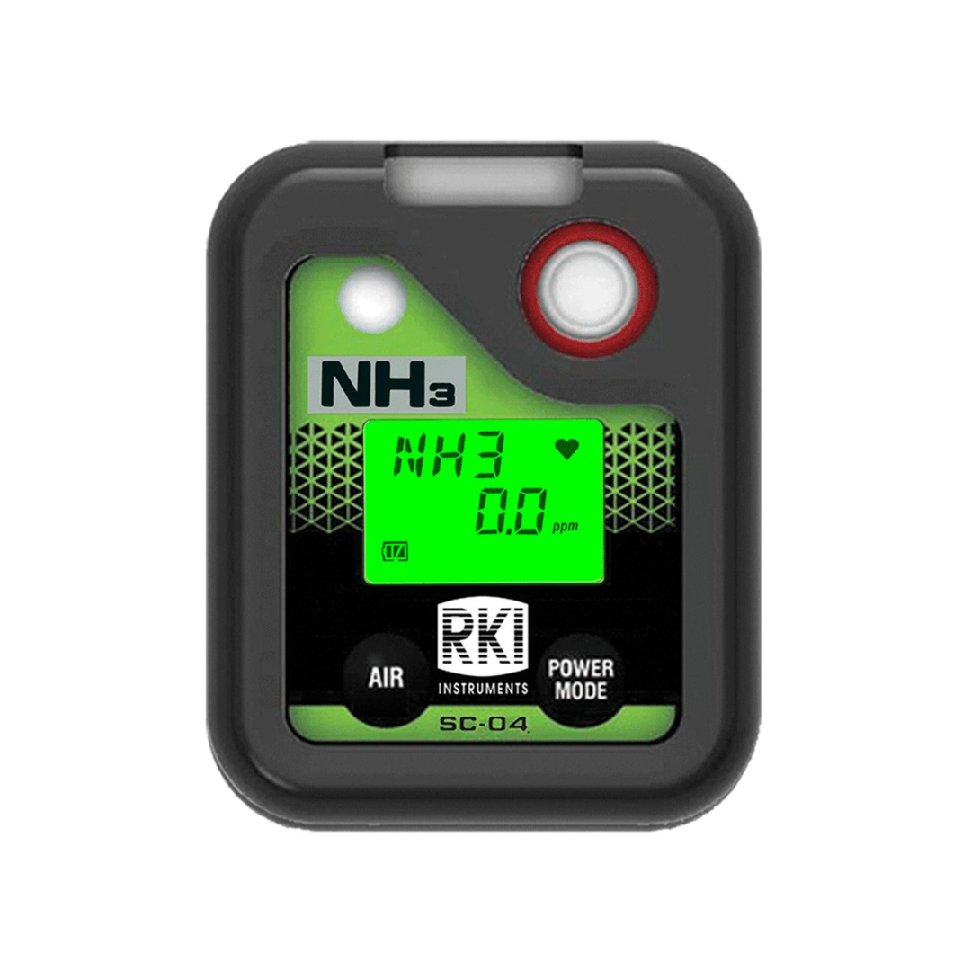 RKI Instruments SC-04 Single Gas Monitor, Ammonia (NH3), 0-400 ppm, 73