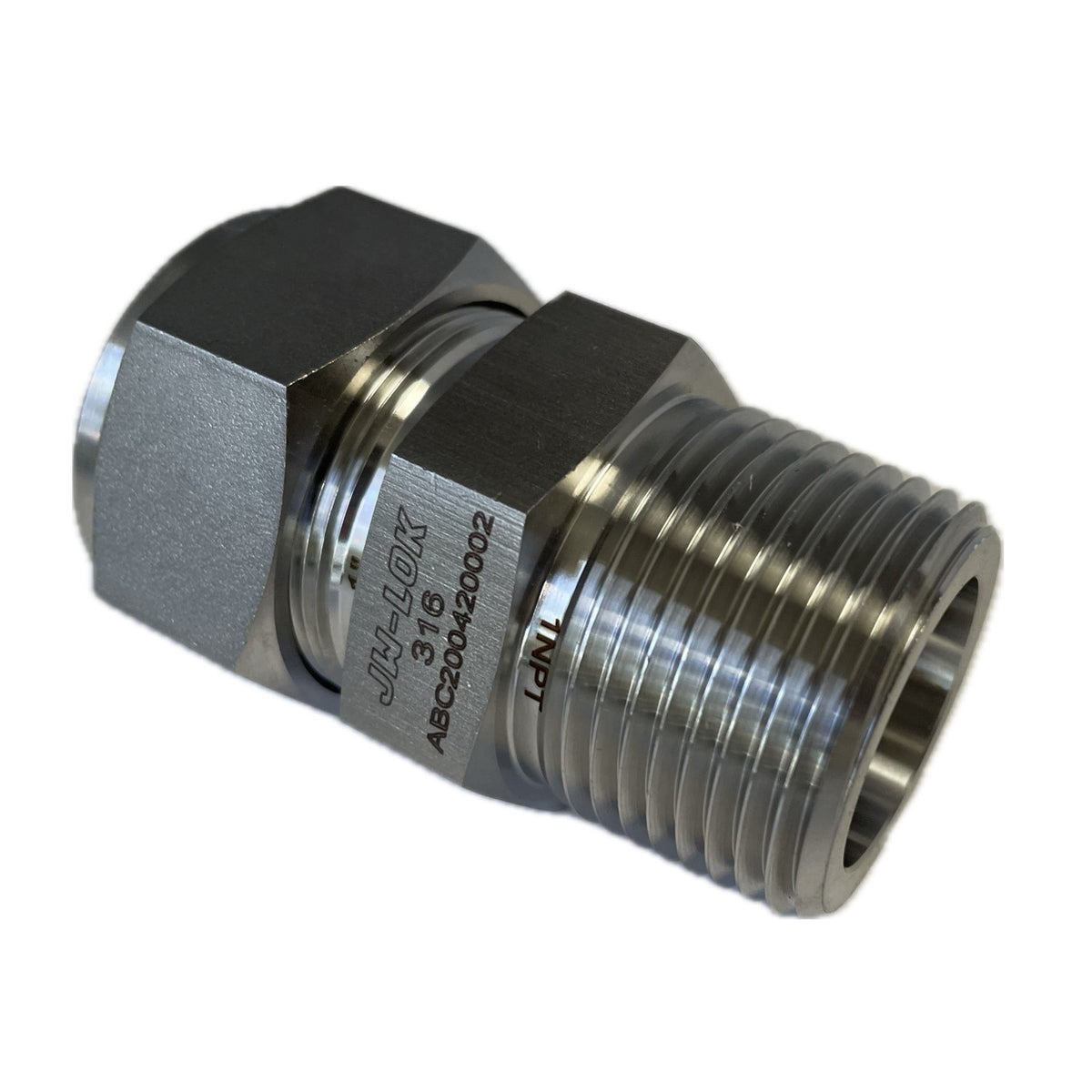1" Tube X 1" MNPT Compression Fitting - 316 Stainless Steel