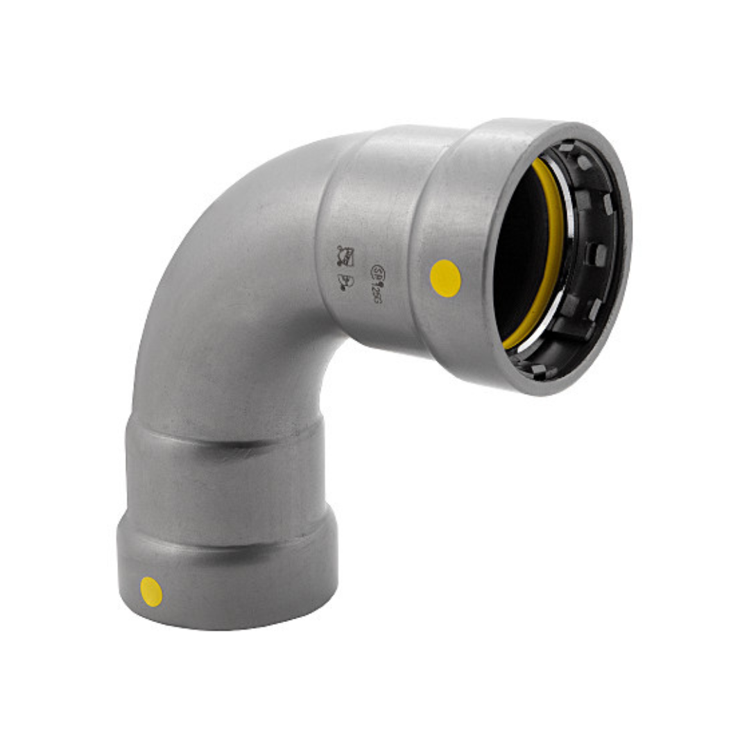 BMI 3/4" Carbon Steel Gas 90 Press Elbow - Carton of 10