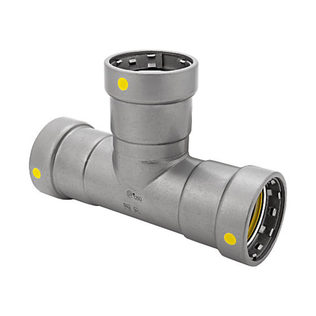 BMI 1-1/4" Carbon Steel Gas Press Tee