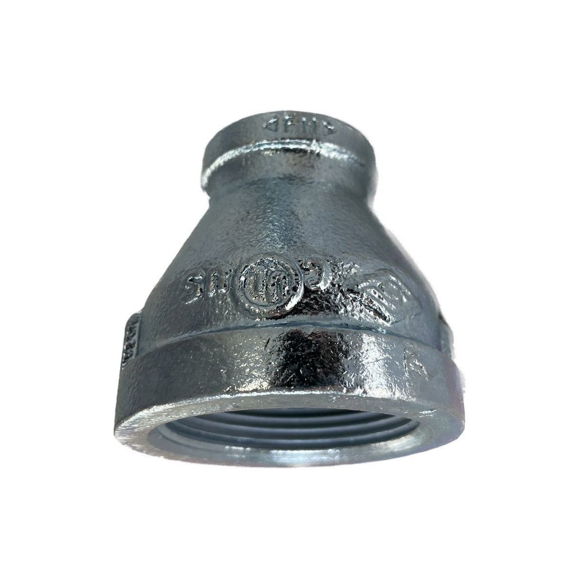 1-1/2" X 3/4" Galvanized Bell Reducing Coupling NPT Thread | PRM