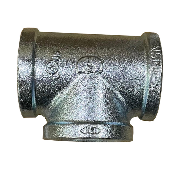 BMI 1 Inch NPT Galvanized Straight Tee, 150#, UL/FM | PRM