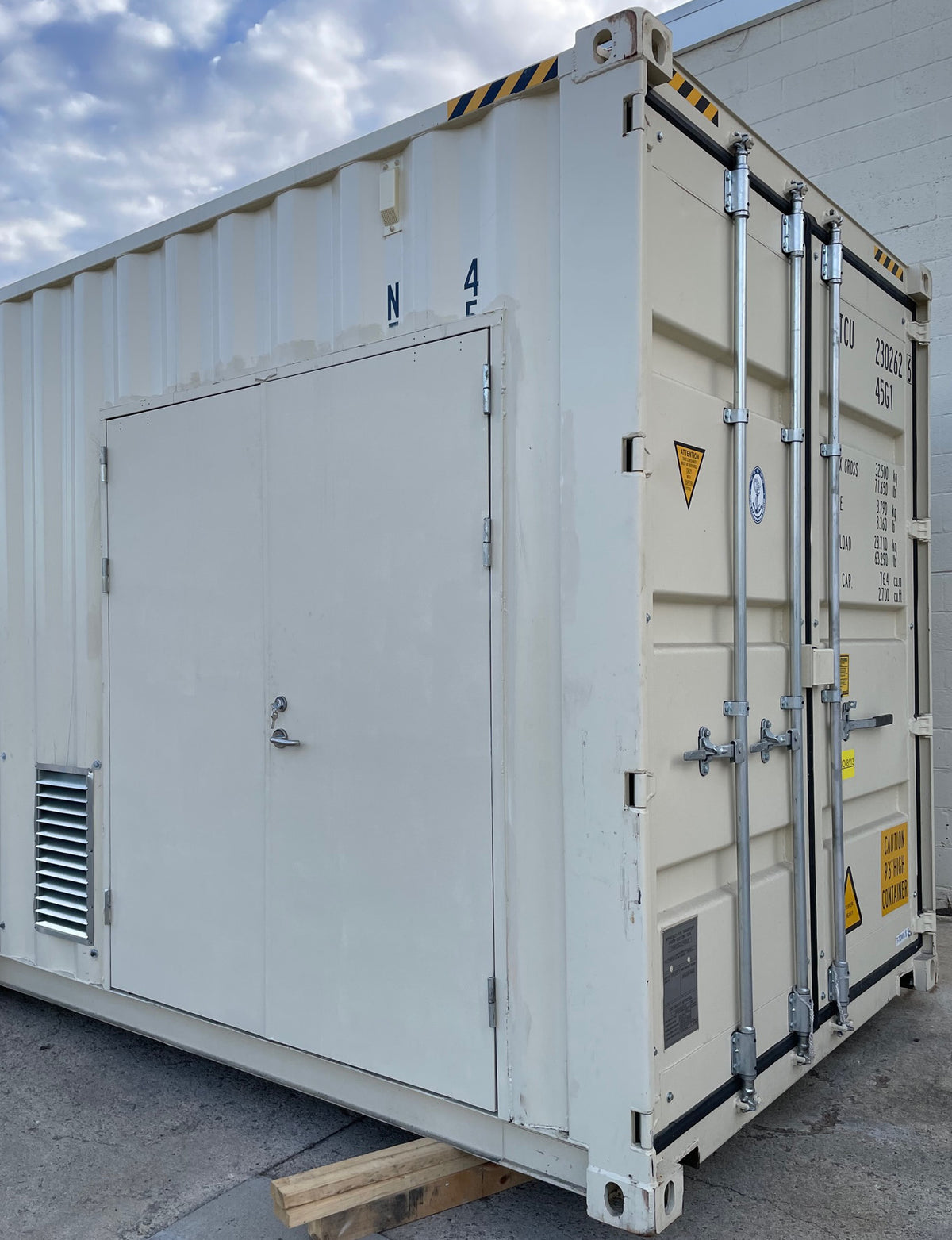 70" x 82" Exterior Steel Manway Double Door