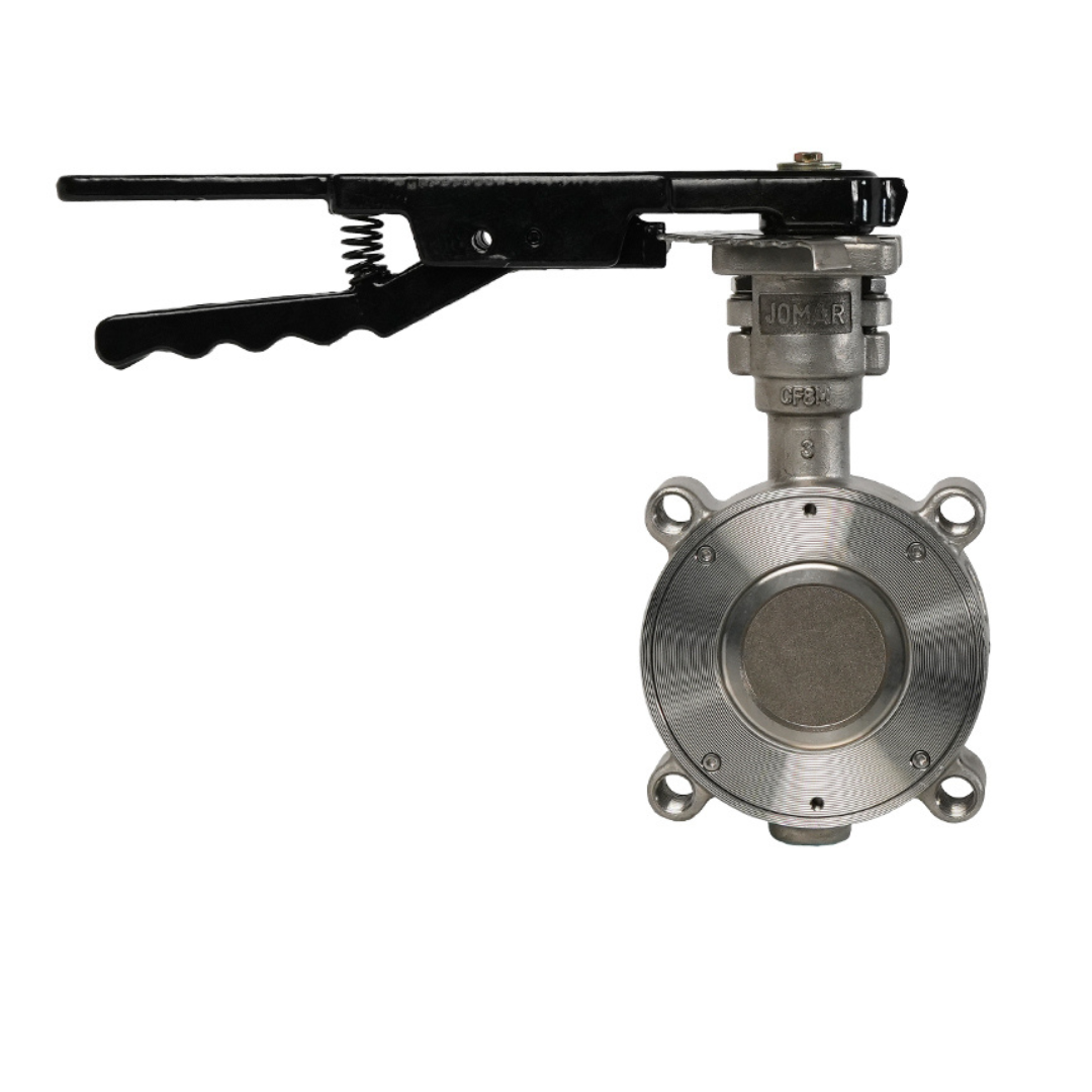 Jomar 600-02H1SSRL 2" HP Butterfly Valve, SS, RPTFE Seat