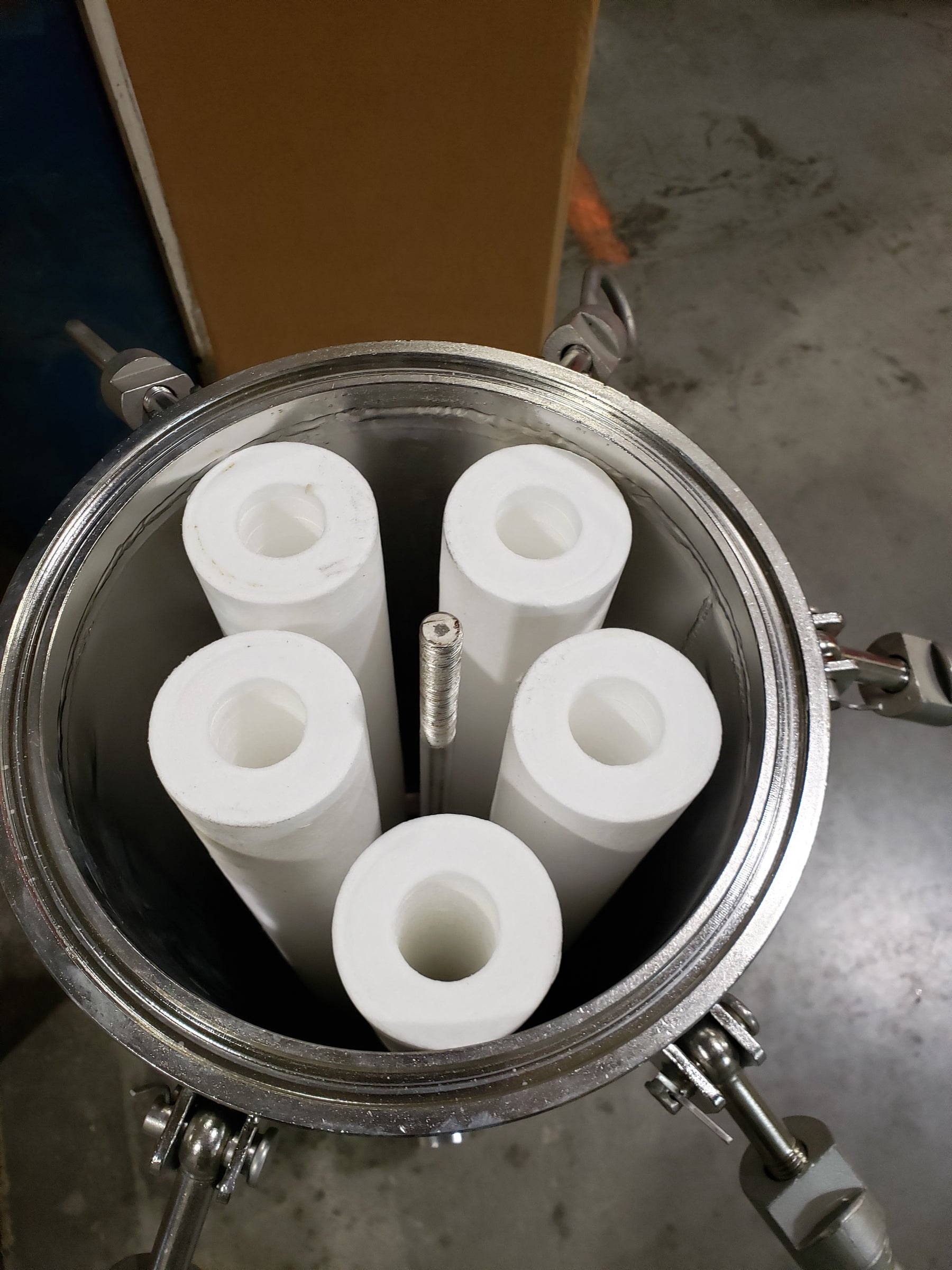 40" x 2.5" NSF Spun Poly Sediment Filter Cartridges: 5 Micron