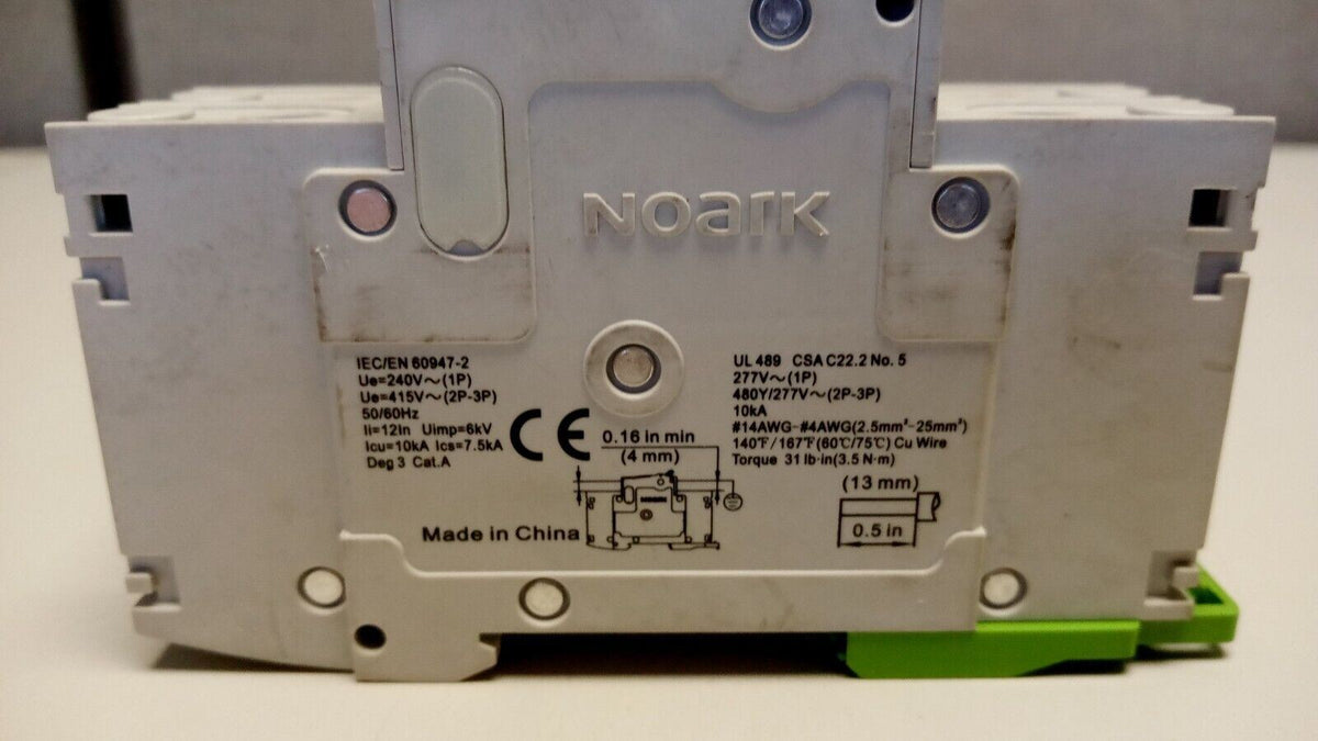 NoArk D20A Miniature Circuit Breaker, 2 Pole- New Old Stock