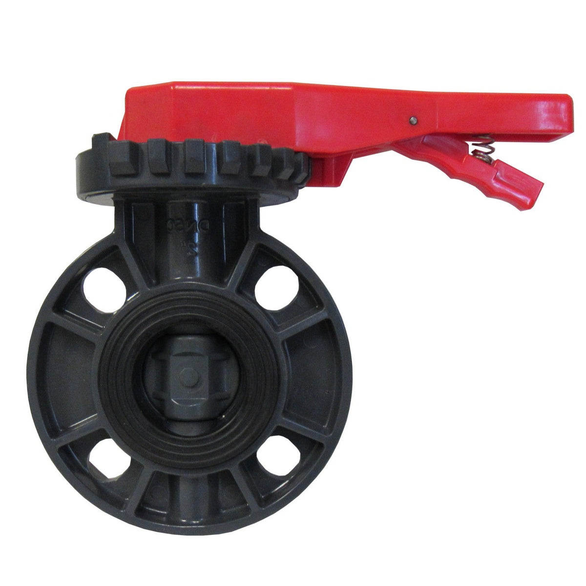 2" Schedule 80 PVC Butterfly Valve (Lever Handle)