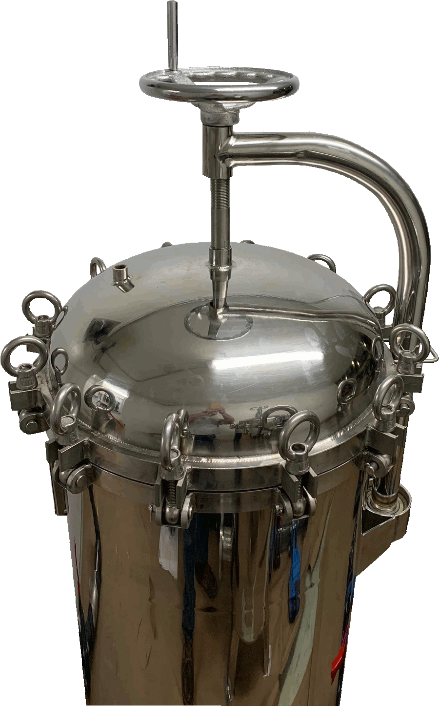 #2 Stainless Steel Multi-Bag (3) Bag Filter Housing 4" Flange