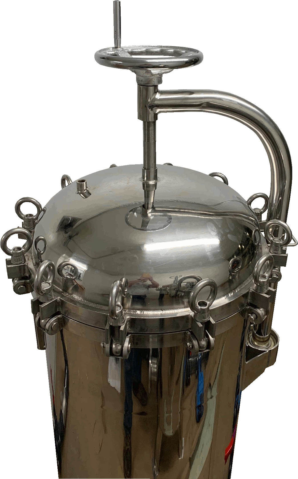 #2 Stainless Steel Multi-Bag (3) Bag Filter Housing 4" Flange