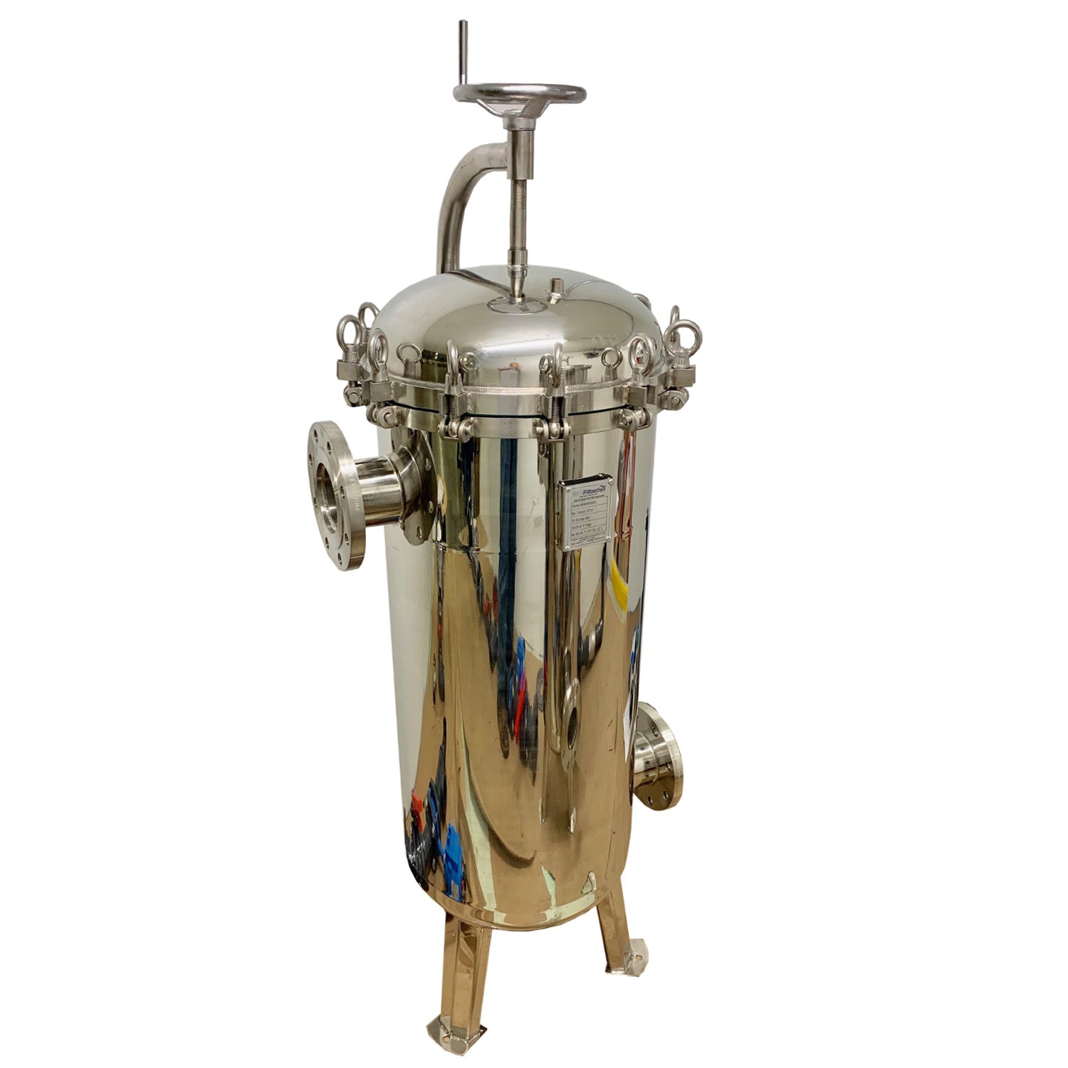 #2 Stainless Steel Multi-Bag (3) Bag Filter Housing 4" Flange