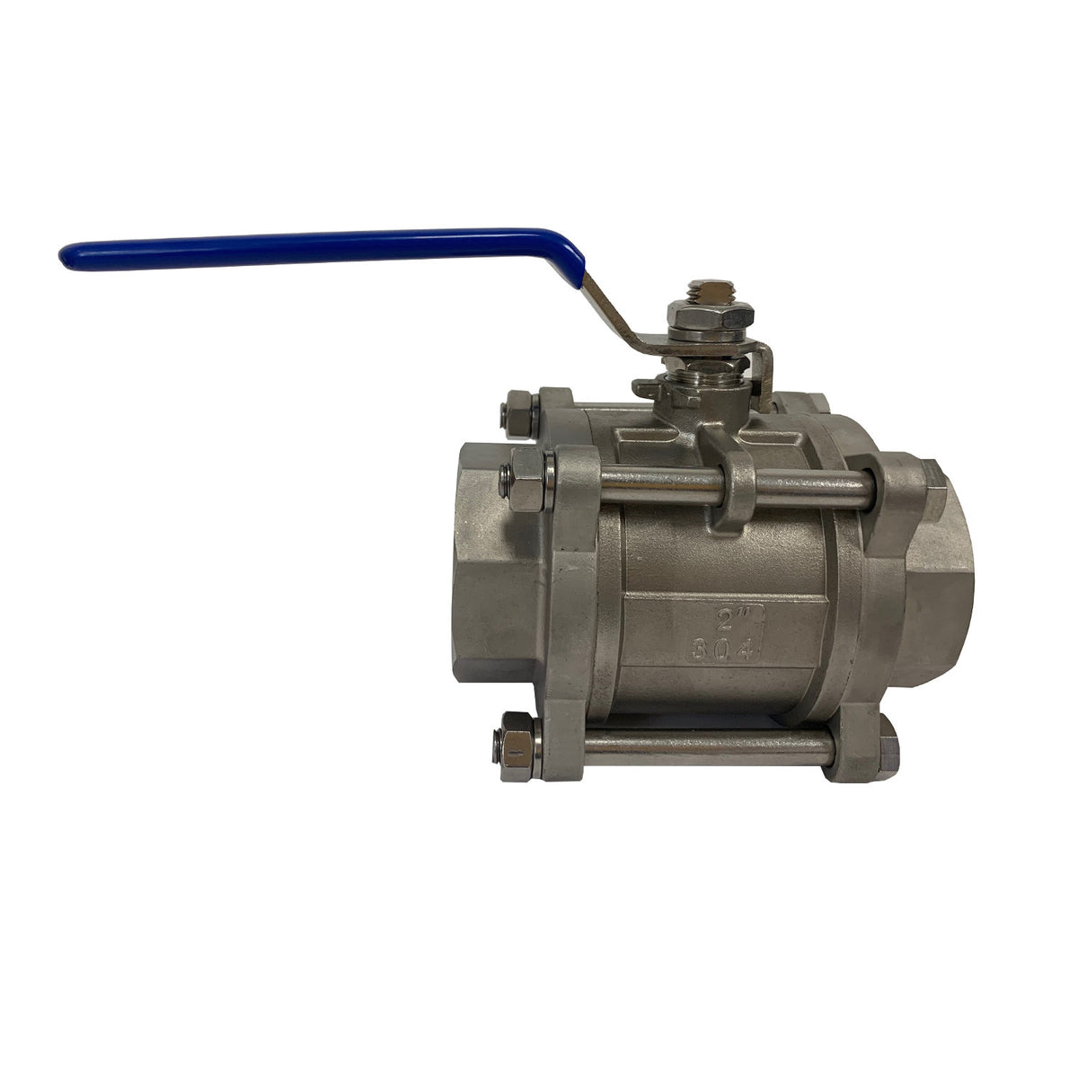 2" Full Port Ball Valve - 3-Piece, 304 Stainless Steel, NPT