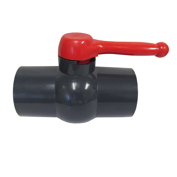 3" Schedule 80 PVC Compact Ball Valve (Socket Connect)