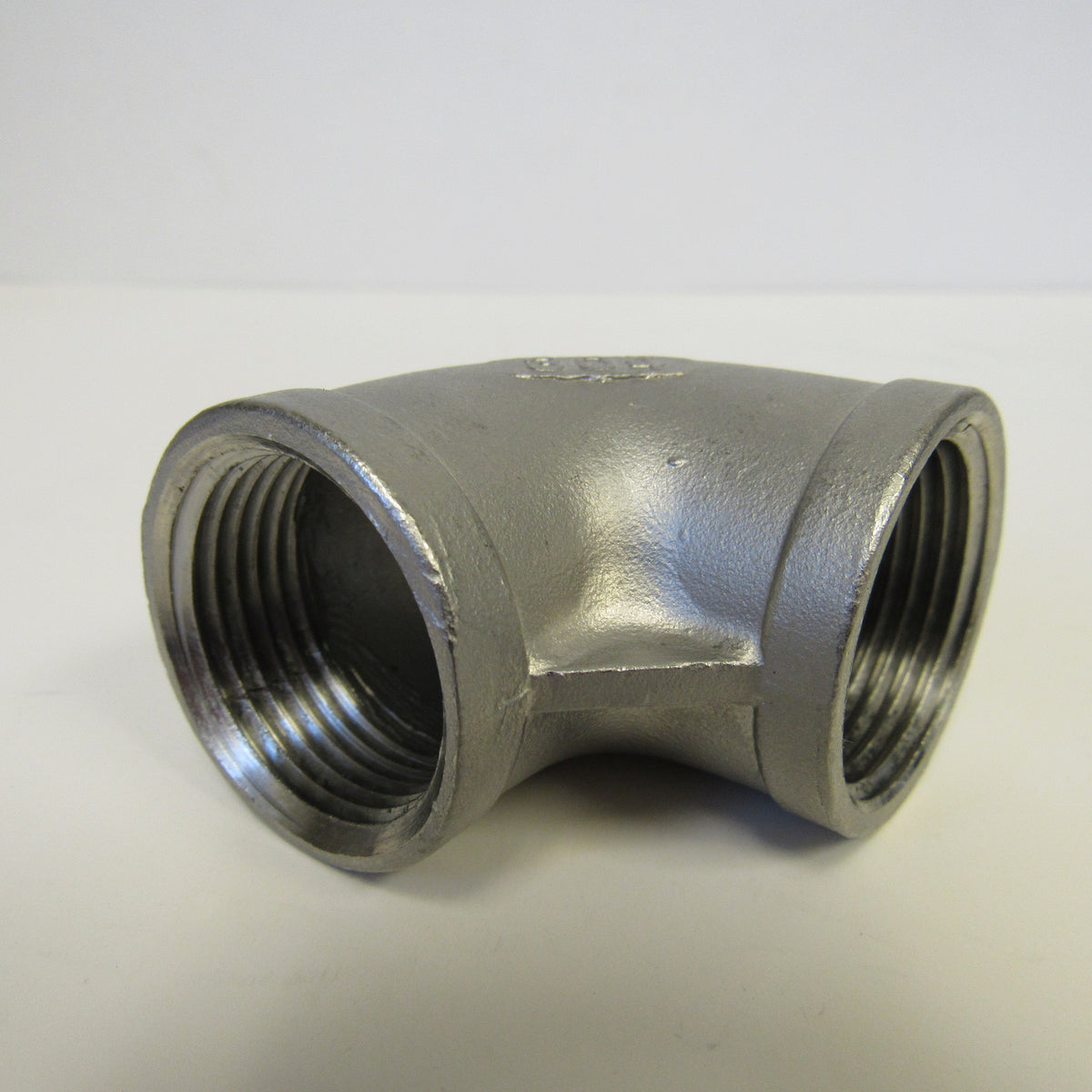 4" Stainless Steel 90-Degree Elbow Class 150 NPT Thread