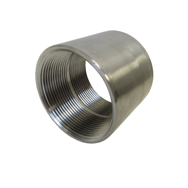 1-1/2" 304 Stainless Steel Straight Coupling, Class 150 - NPT