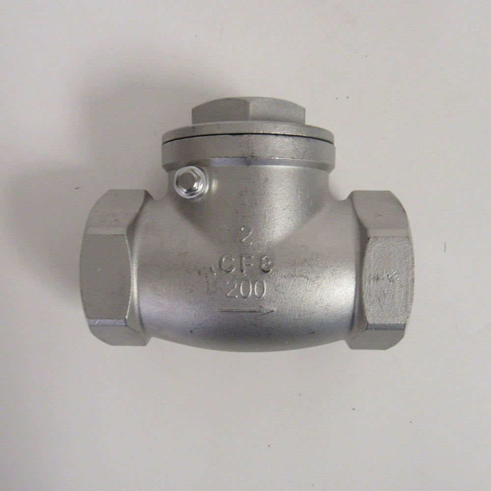 3" Horizontal Swing Check Valve (NPT) 304 SS, 200 PSI