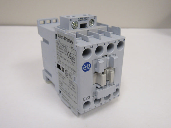 100-C23D10 Allen-Bradley IEC Contactor, 23 Amp, 120VAC Coil