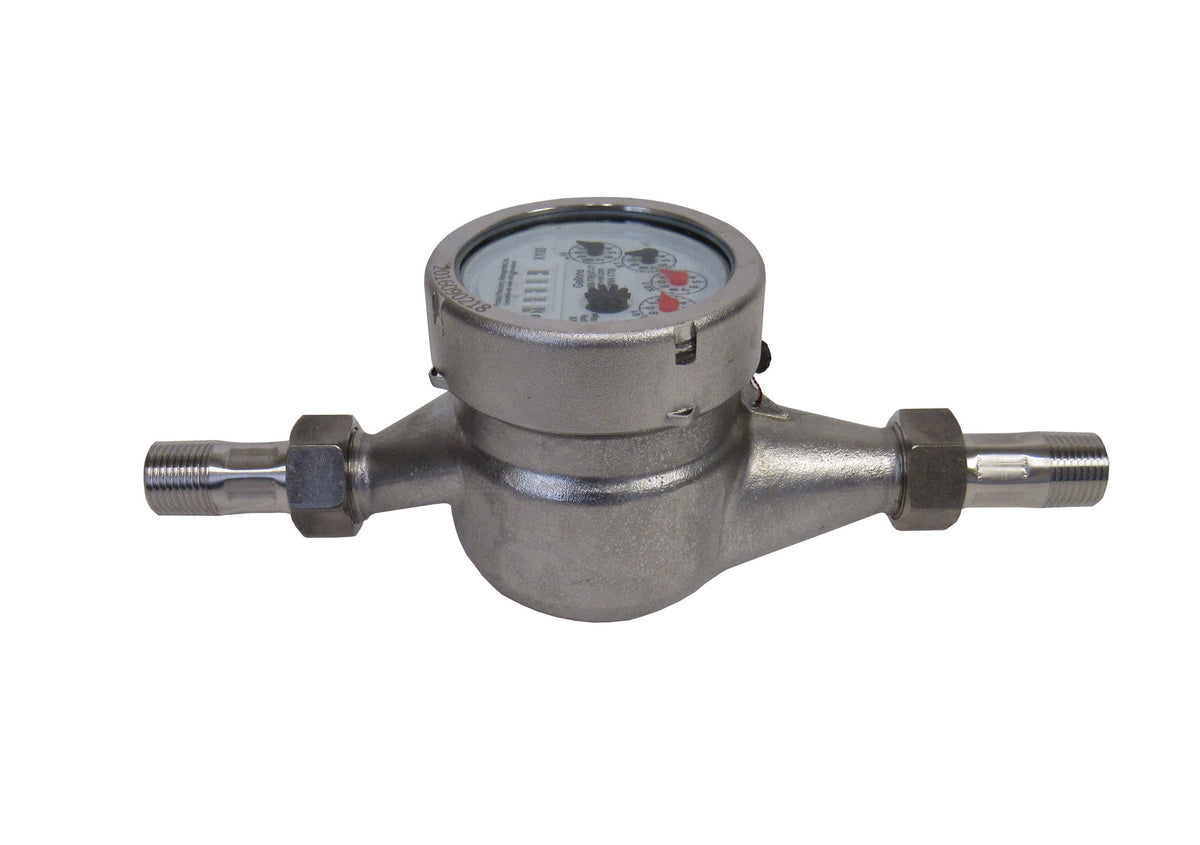 PRM 3/4" NPT Stainless Steel Multi-Jet Totalizing Water Meter