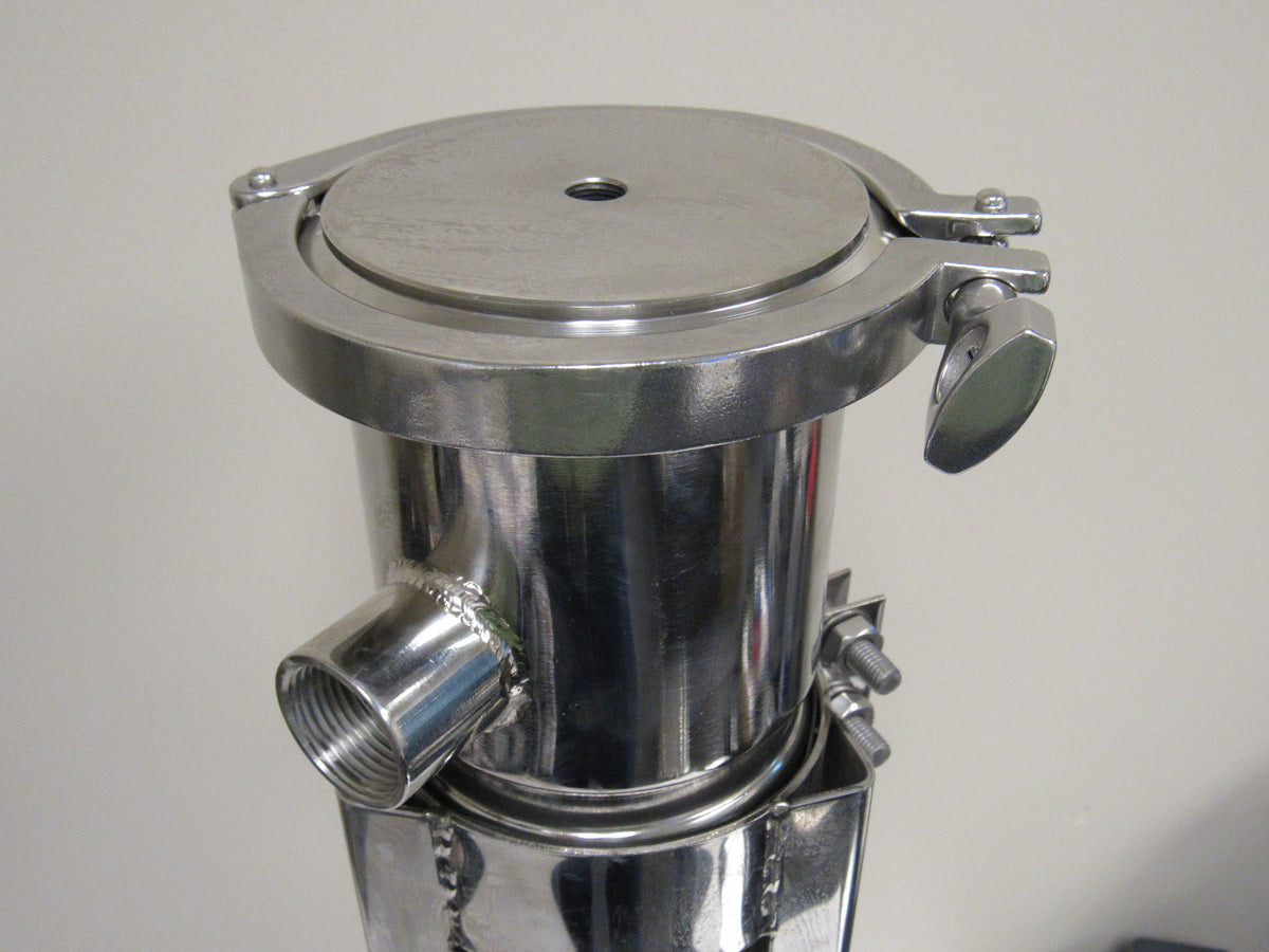 #4 Stainless Steel Bag Filter Housing, 1" NPT In/Bottom Out