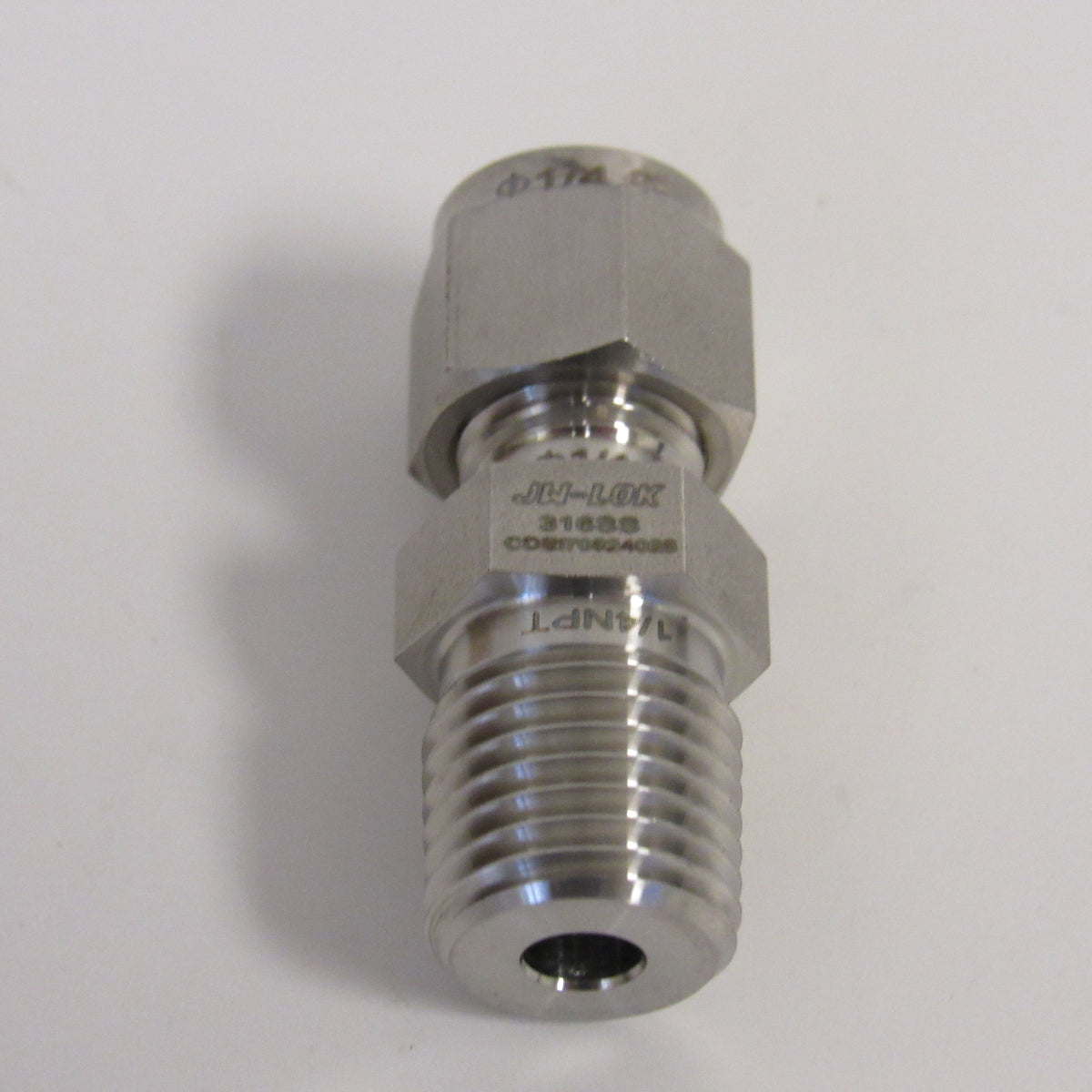 1/2" Tube X 1/2" MNPT Compression Fitting - 316 Stainless Steel