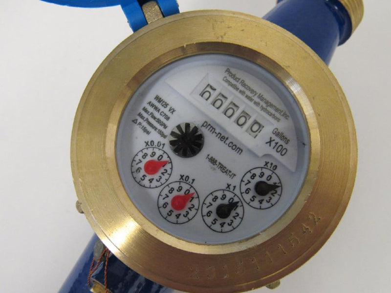 2" Multi-Jet Brass Totalizing Water Meter | PRM Water Meters