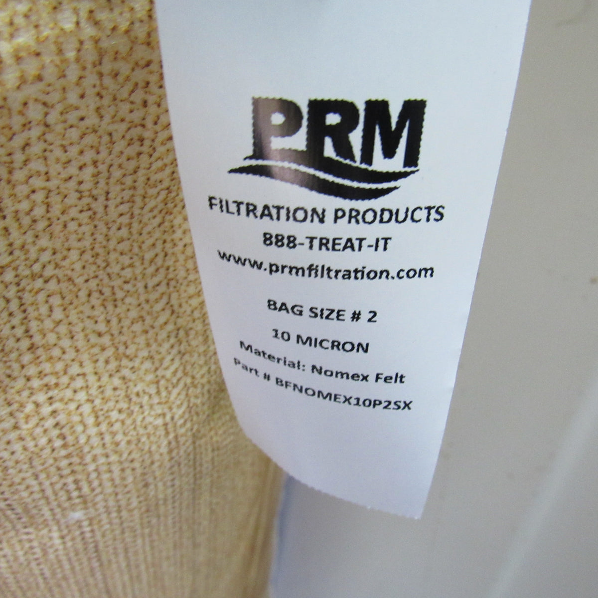 #2 Size High Temp Filter Bag (10 Micron) Nomex Bag Filters