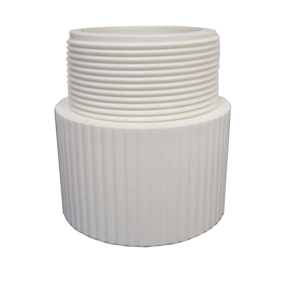 1" Sch 40 PVC Male Adapter- Socket X Male NPT, NSF Compliant