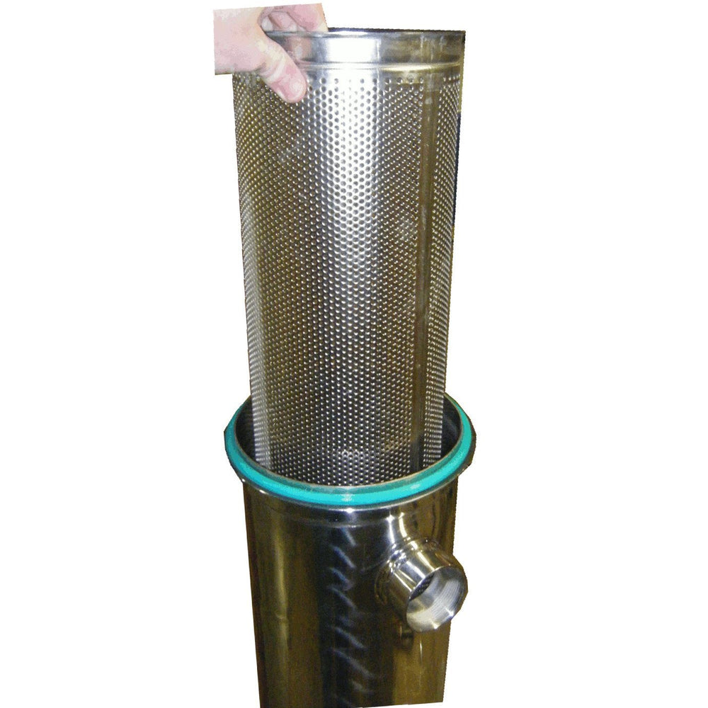 #2 Filter Housing 304 SS 2" NPT, Dual Side/Bottom Out 150 psi