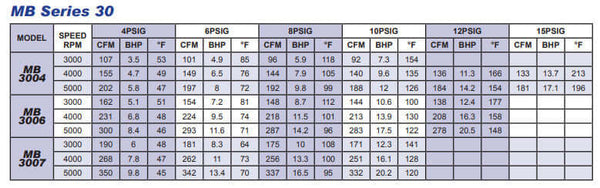 Eurus MB3007 Positive Displacement Blower | PD Blowers