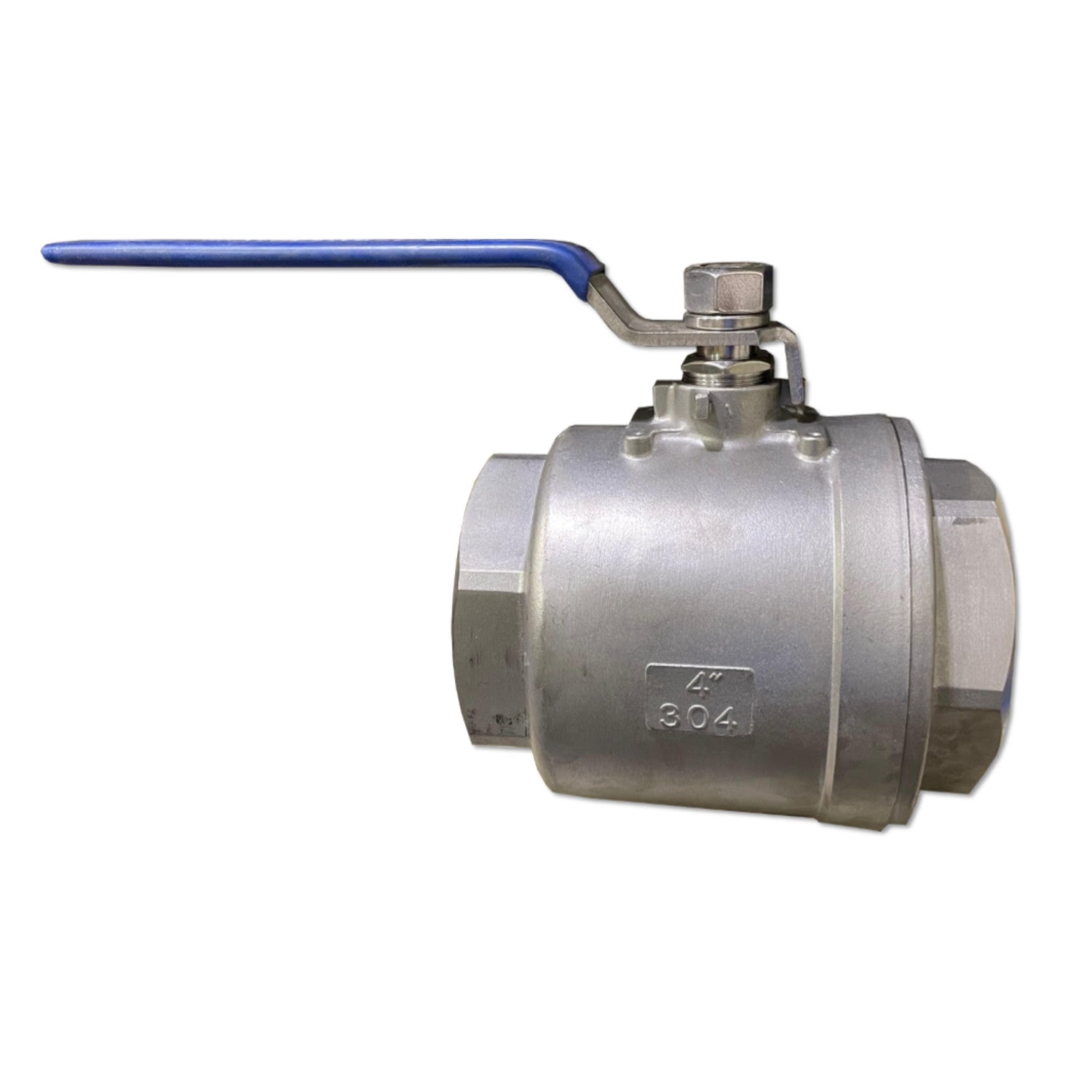 4" Full Port Ball Valve - 2-Piece, 304 Stainless Steel, NPT