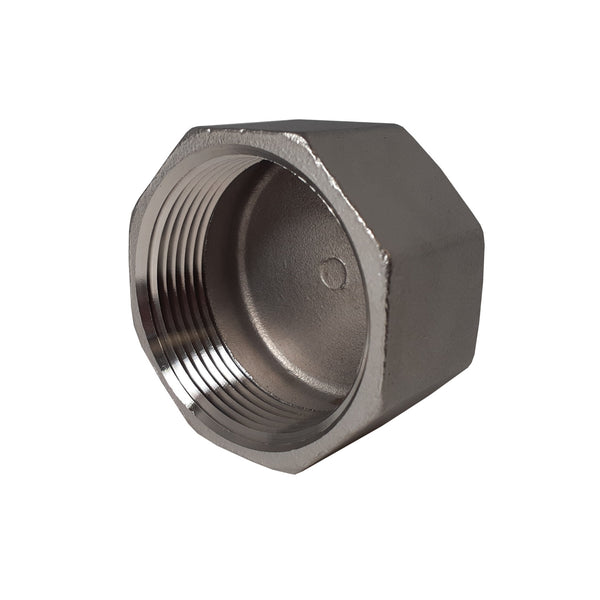 2 Inch NPT Threaded Stainless Steel Cap, 304 SS, 150#