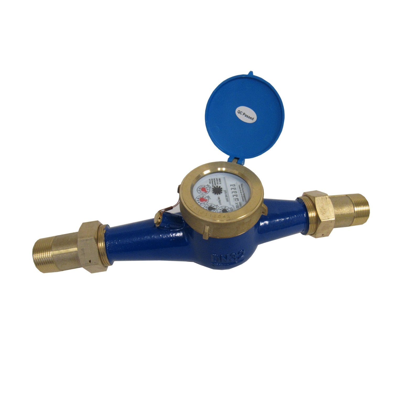 1-1/2" Multi-Jet Brass Totalizing Water Meter | PRM Water Meters