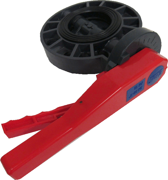 2" Schedule 80 PVC Butterfly Valve (Lever Handle)