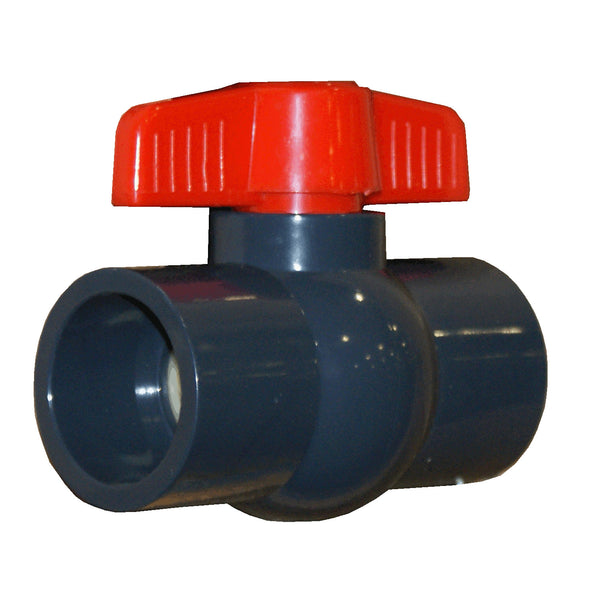 1" Schedule 80 PVC Compact Ball Valve (Socket Connect)
