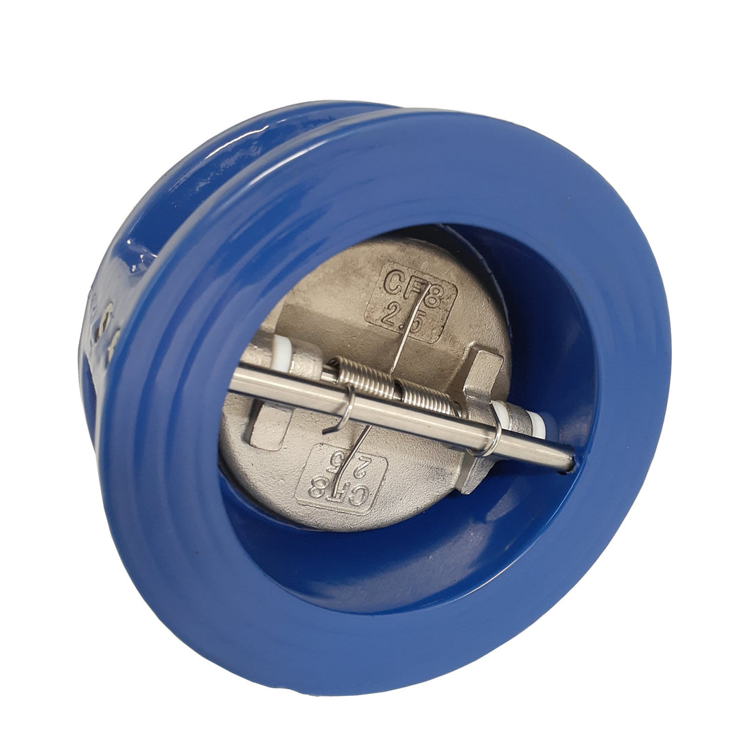 8" Dual Plate Wafer Check Valve, Carbon Steel, Viton Seat