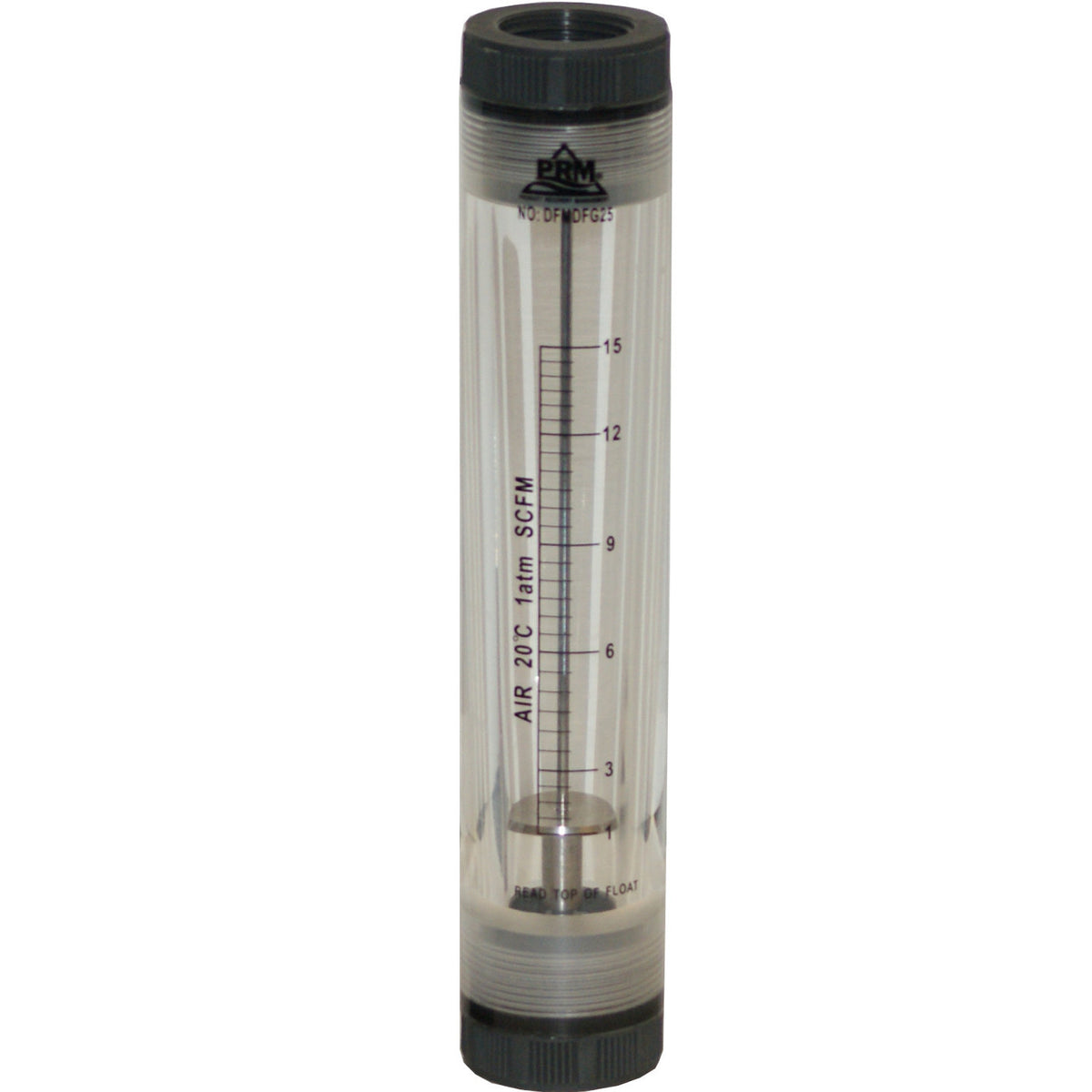 PRM 1-15 SCFM Rotameter Air Flow Meter - 1" FNPT Connection