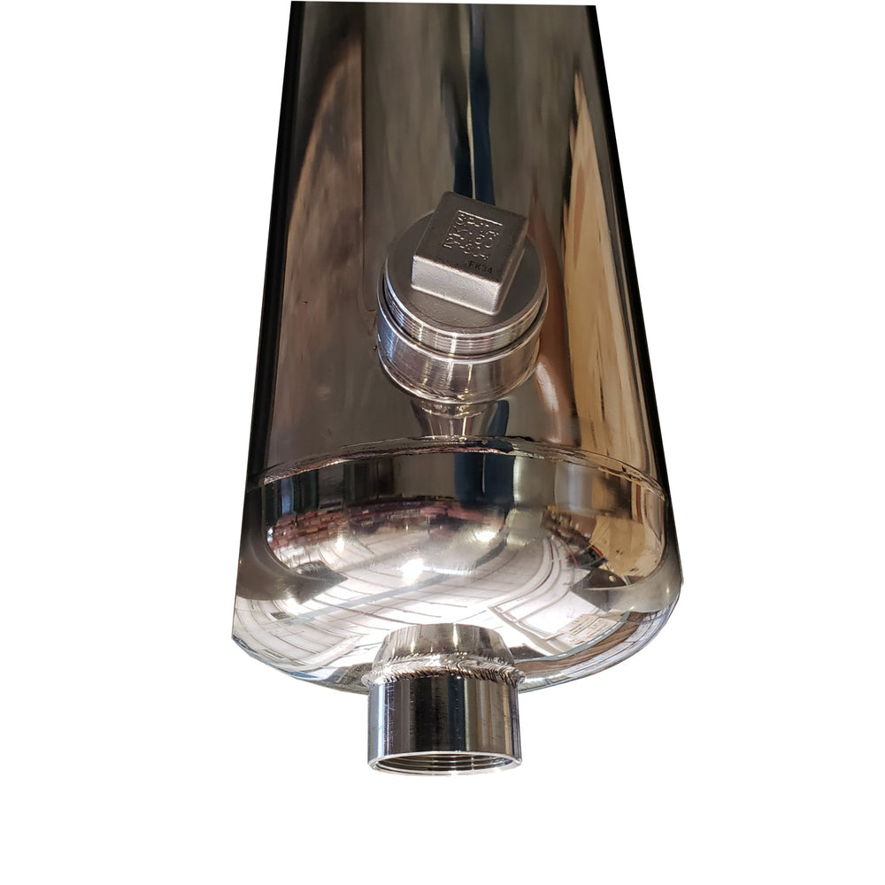 #2 Filter Housing 304 SS 2" NPT, Dual Side/Bottom Out 150 psi