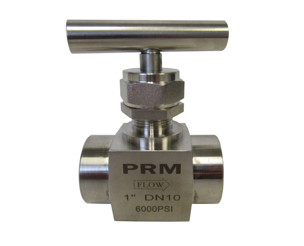 1 Inch Needle Valve, 304 Stainless Steel (Female NPT)
