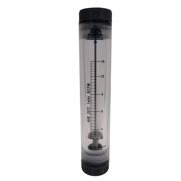 PRM 1-15 SCFM Rotameter Air Flow Meter - 1" FNPT Connection